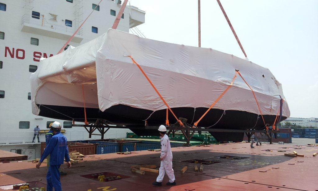 How does my boat actually get shipped from the factory and secured to ...